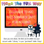 Piano Pattern - Recreating the Piano Keyboard - Cascade Method