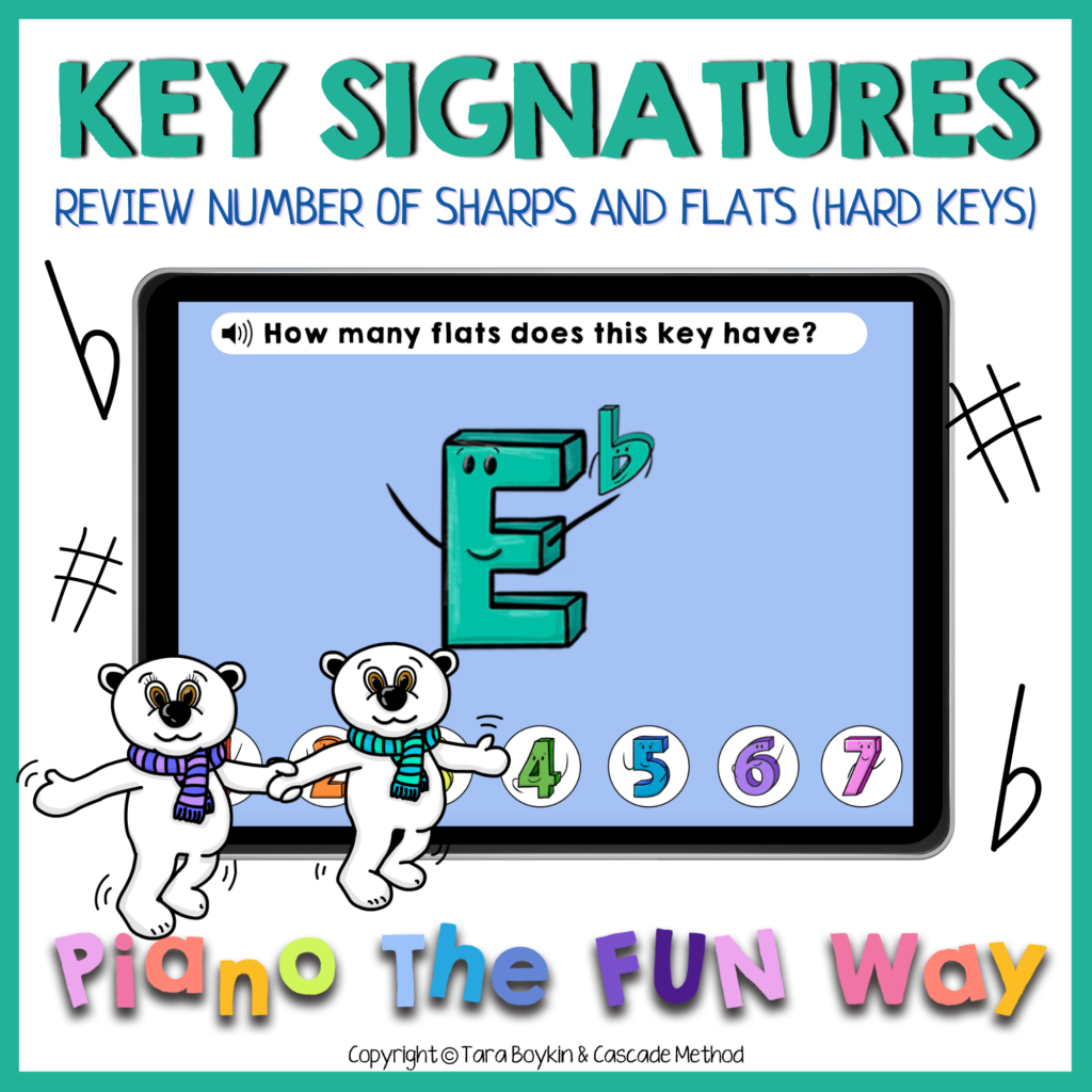 Key Signatures Review 2 (Hard) - Cascade Method