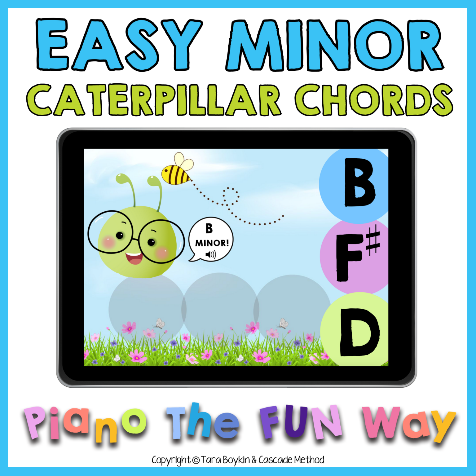 Easy Minor Caterpillar Chords (Cm, Dm, Em, Fm, Gm, Am & Bm) - Cascade ...