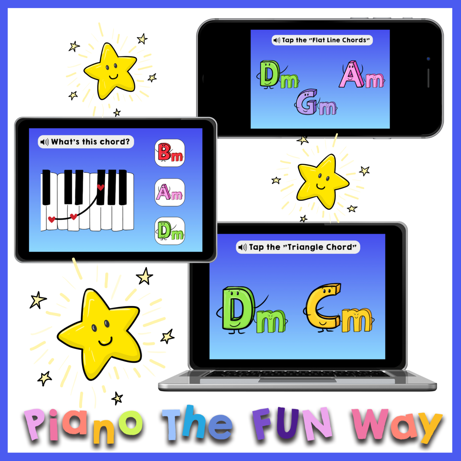 Minor Chord Shapes (Triangle, Flat Line, Curve) - Cascade Method