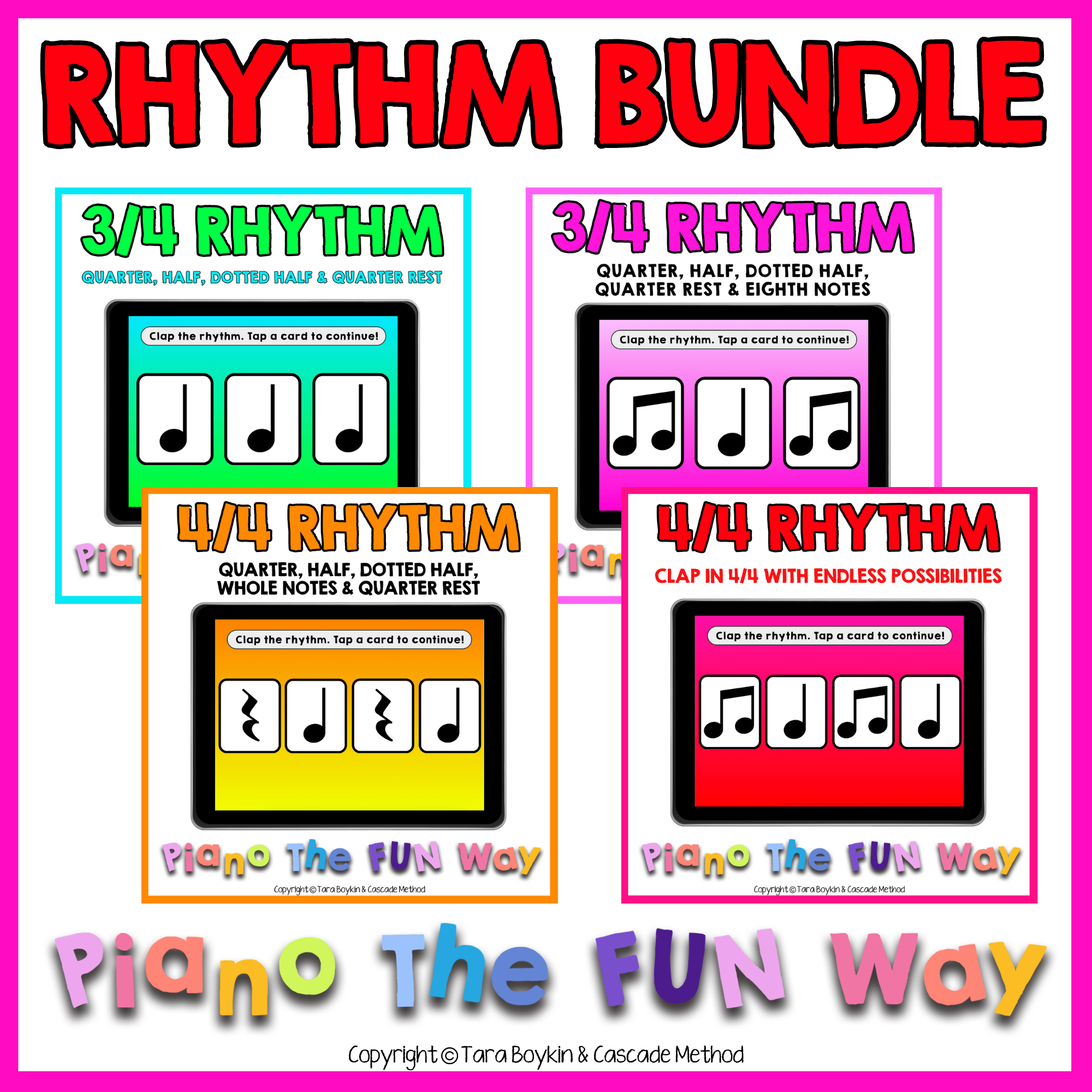 Top 10 Rhythm Resources For Music Lessons - Part 2 - Cascade Method